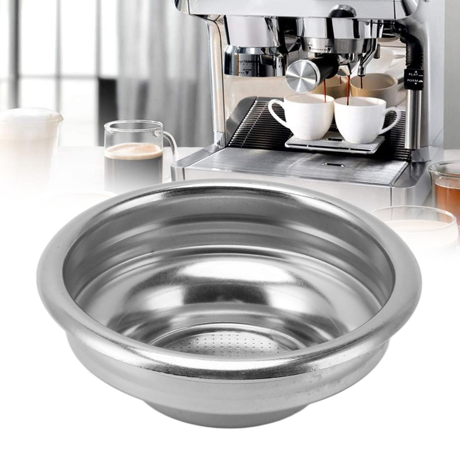 Корзина для фильтра для кофе, 58 мм, Корзина для фильтра-портафильтра, нержавеющая сталь, легко моющийся аксессуар для кофеварки