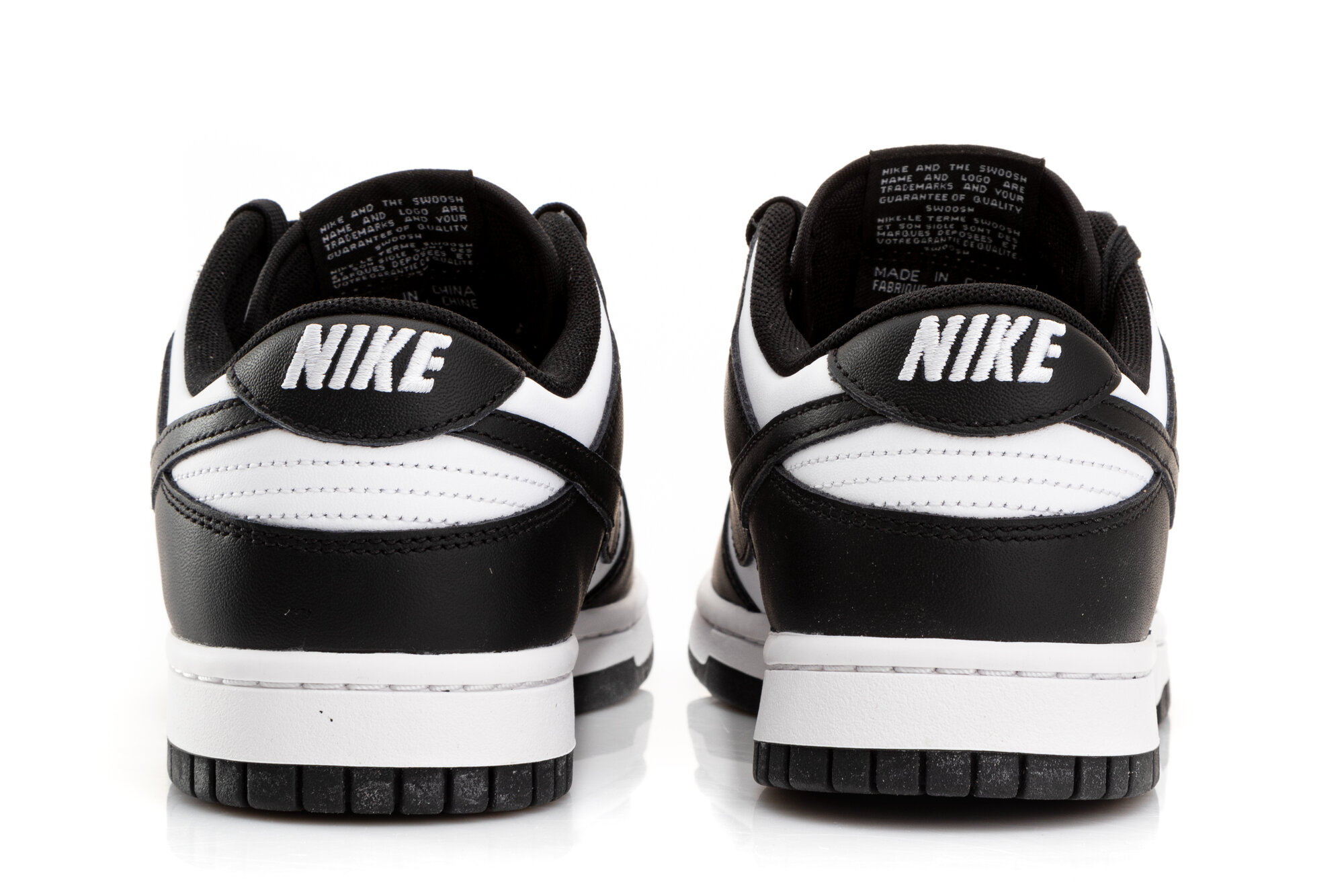Кеды NIKE Dunk Low, размер 44, черный, белый — фото 1