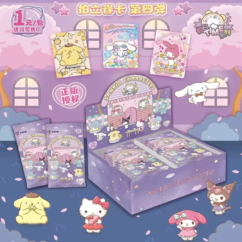 Коллекционные карточки Sanrio Kuromi Hello Kitty Розовый, 1Box(108Pcs Cards)4