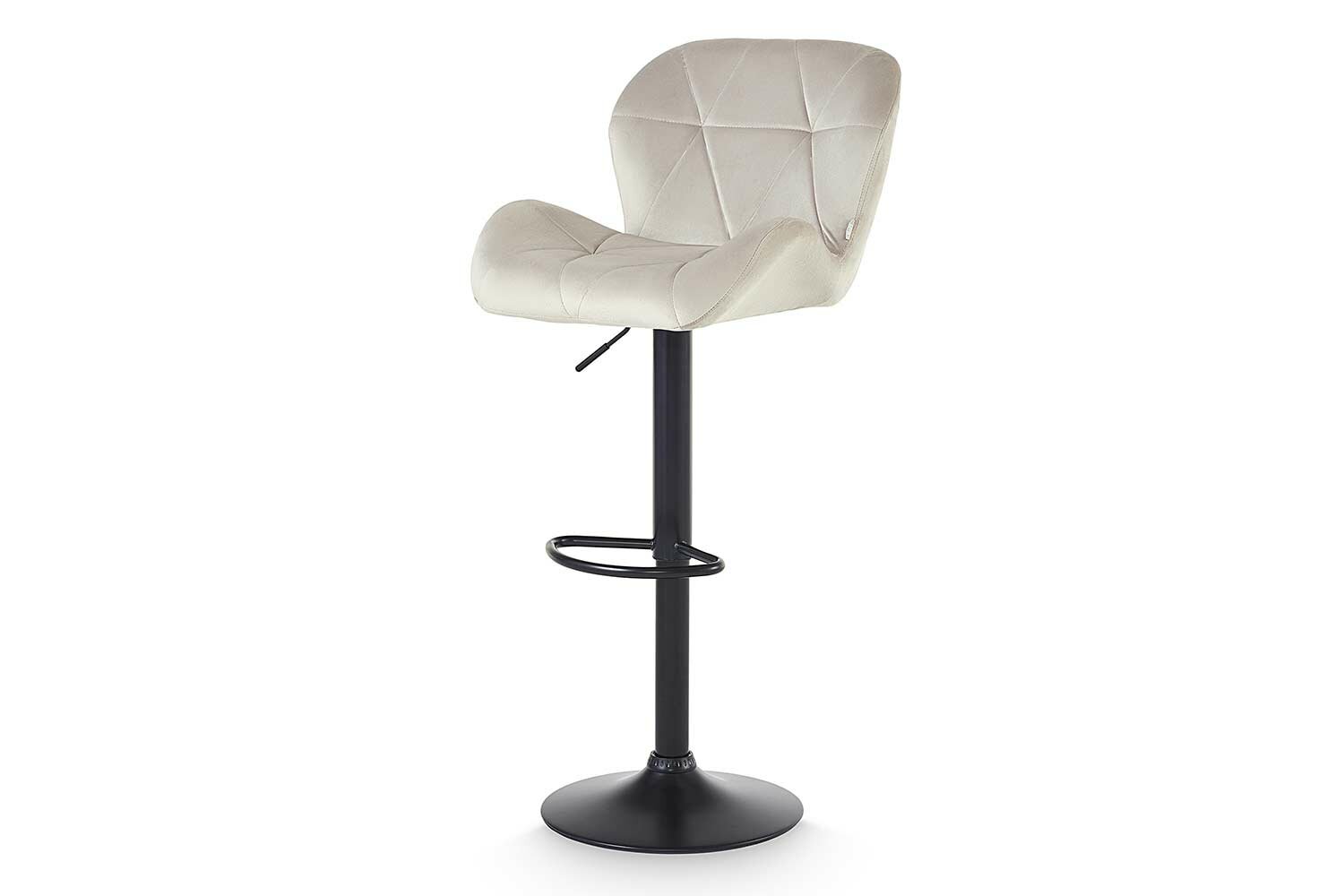 Барный стул Hoff Boston, 47x91(112)x56 см, обивка текстиль, цвет серый, чёрный