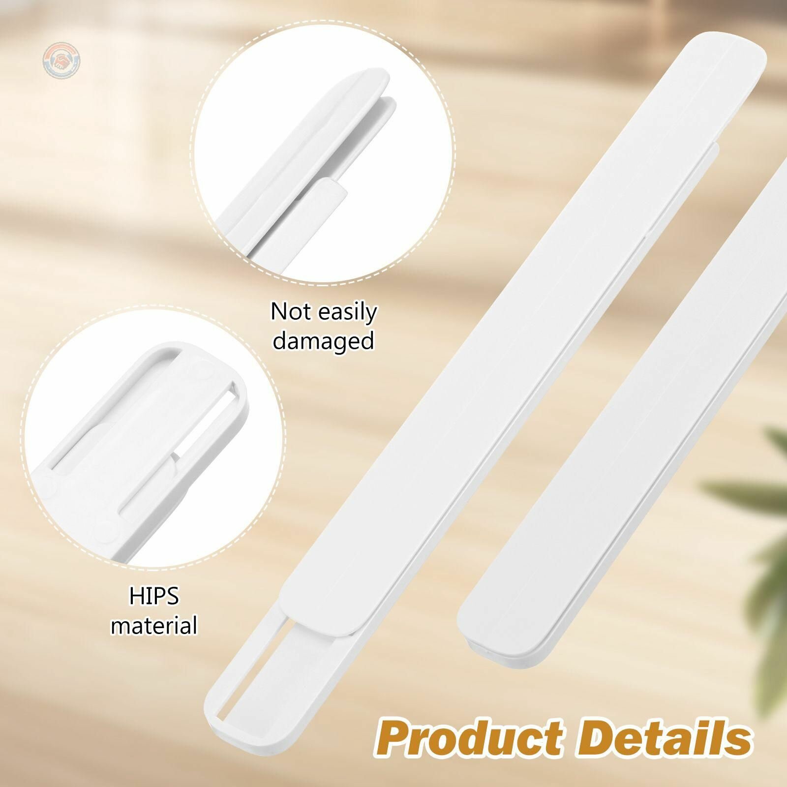 Самоклеящиеся направляющие для выдвижных ящиков, 4 шт, белые, универсальные рельсы для шкафов и комодов, легкая установка без инструментов