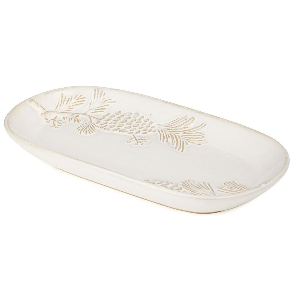 Блюдо сервировочное коллекция "Pine cones", 30,2*16*3,1 см