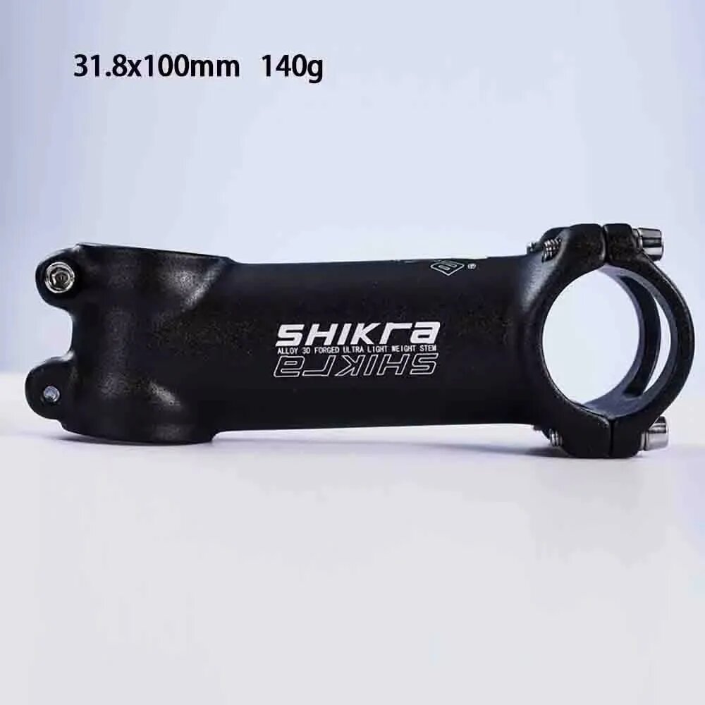 Вынос руля Шика MTB/Шоссейный 31,8x28,6 мм матовый черный 7° 45/55/65/70/80/90/100/110 мм Black 100mm