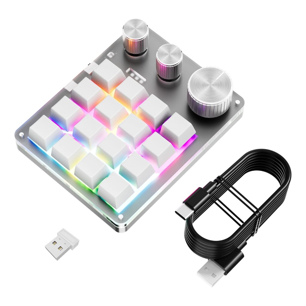 Одноручная Макро Программируемая Клавиатура USB 16 Клавиш Механическая Игровая Клавиатура