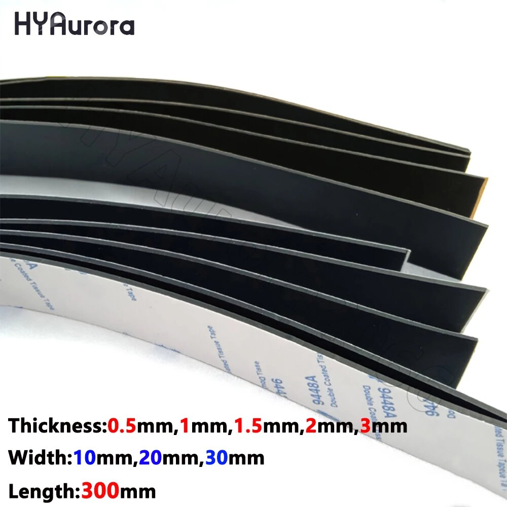 Самоклеящаяся силиконовая уплотнительная лента 300 мм 300 x 10 x 1.5mm