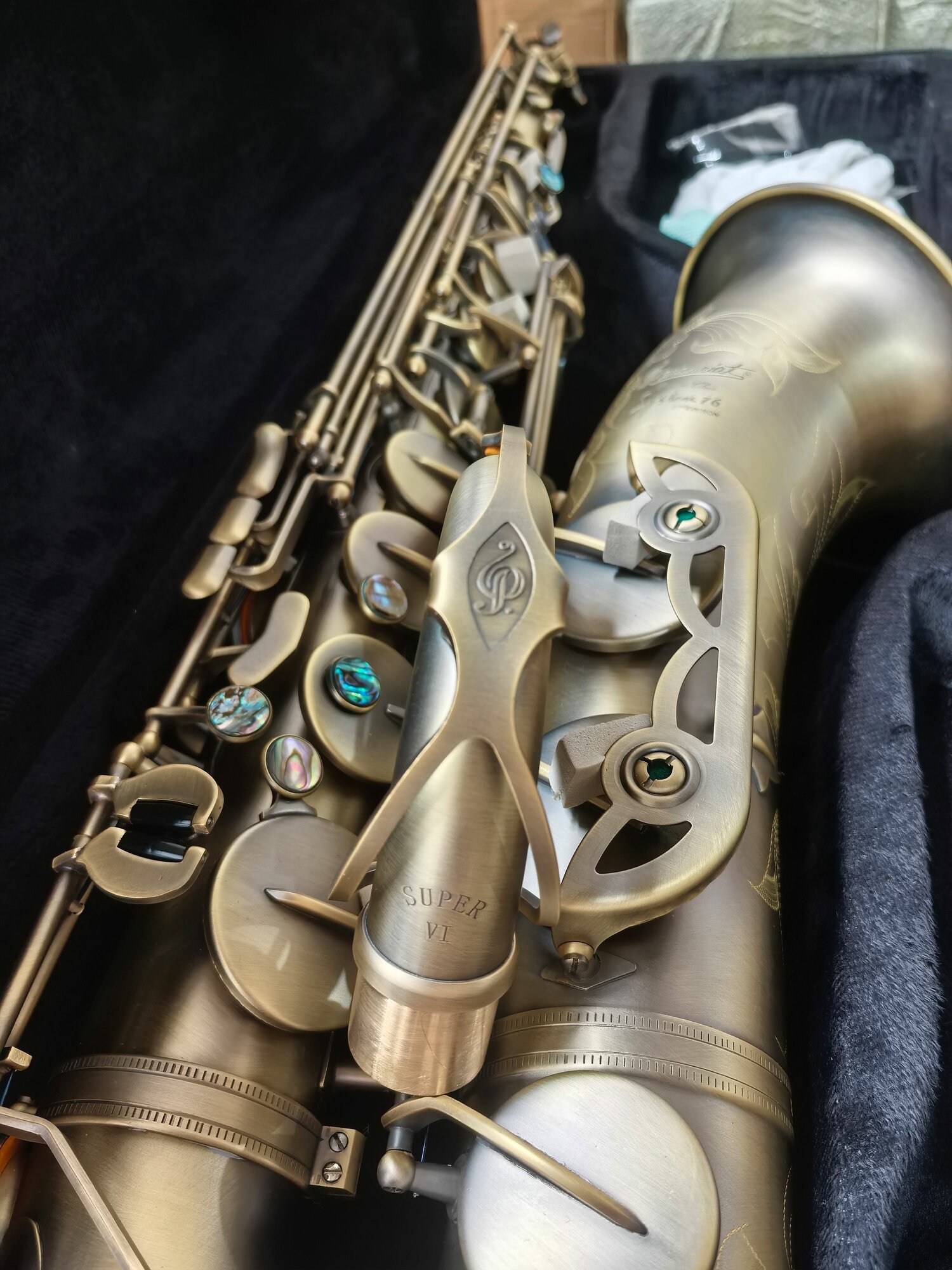 Ретро P.Mauriat 76 Теноровый саксофон в стиле антиквариата с медным Bb деревянным инструментом в коробке