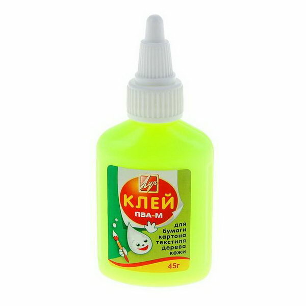 Клей ПВА-М, 45 г, назначение клея: для бумаги, основа клея: pva (пва), 4 шт.