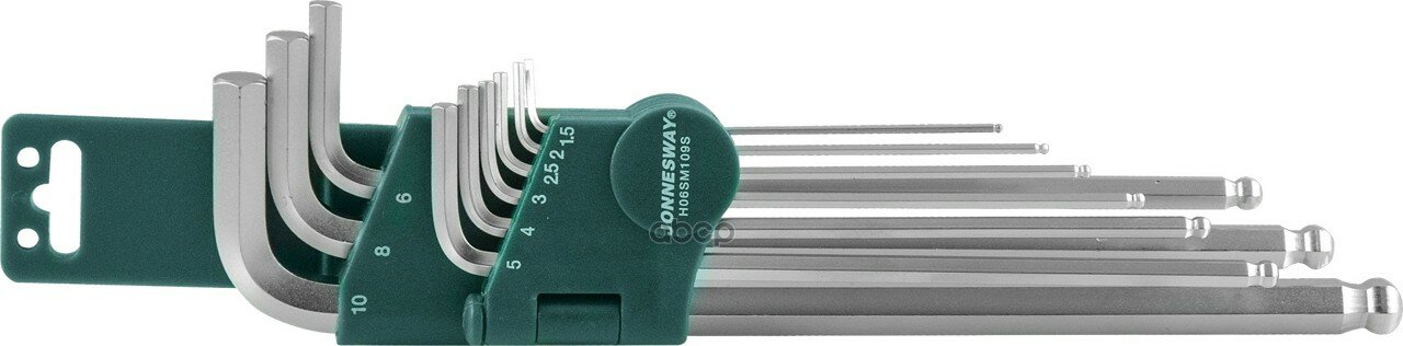 H05SM109SL (H06SM109S ) Комплект угловых шестиграников EXTRA LONG с шаром 1,5-10мм, 9 предметов S2 м Jonnesway арт. H06SM109S