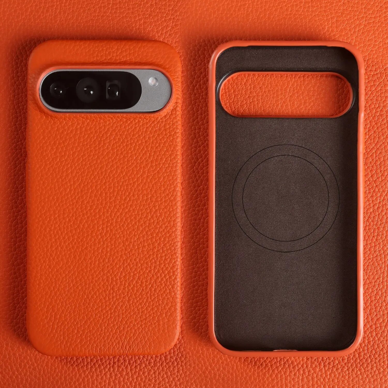 Кожаный чехол для Google Pixel 8, Orange6308