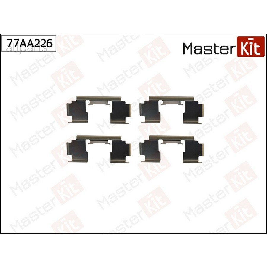 MASTERKIT 77AA226 Комплект установочный колодок тормозных honda civic vii седан (es, et) 2000 - 2006