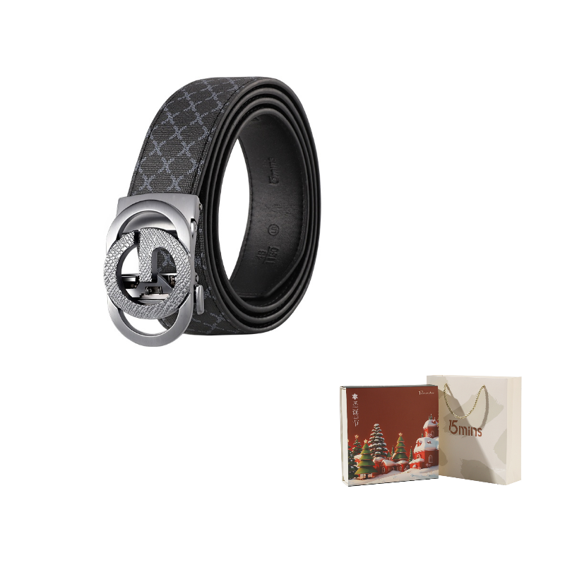 15 MINS Polyvinyl Chloride Leather Belts Men's Width 3.5cm 115CM