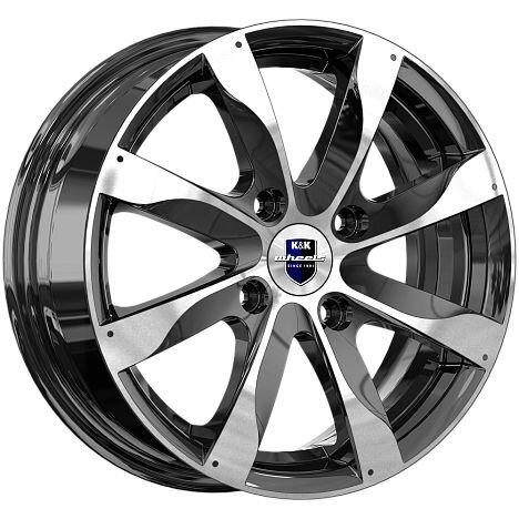 Автодиск КиК Джемини алмаз черный 14*5,5 39 4*100 67,1