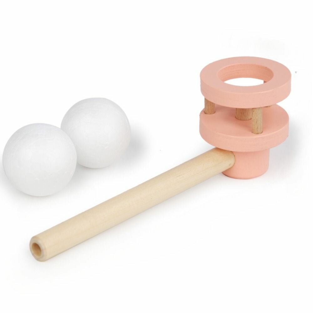 Тренажер с воздушными шарами для развития речевого дыхания. Содержит 2 шарика. Деревянные.