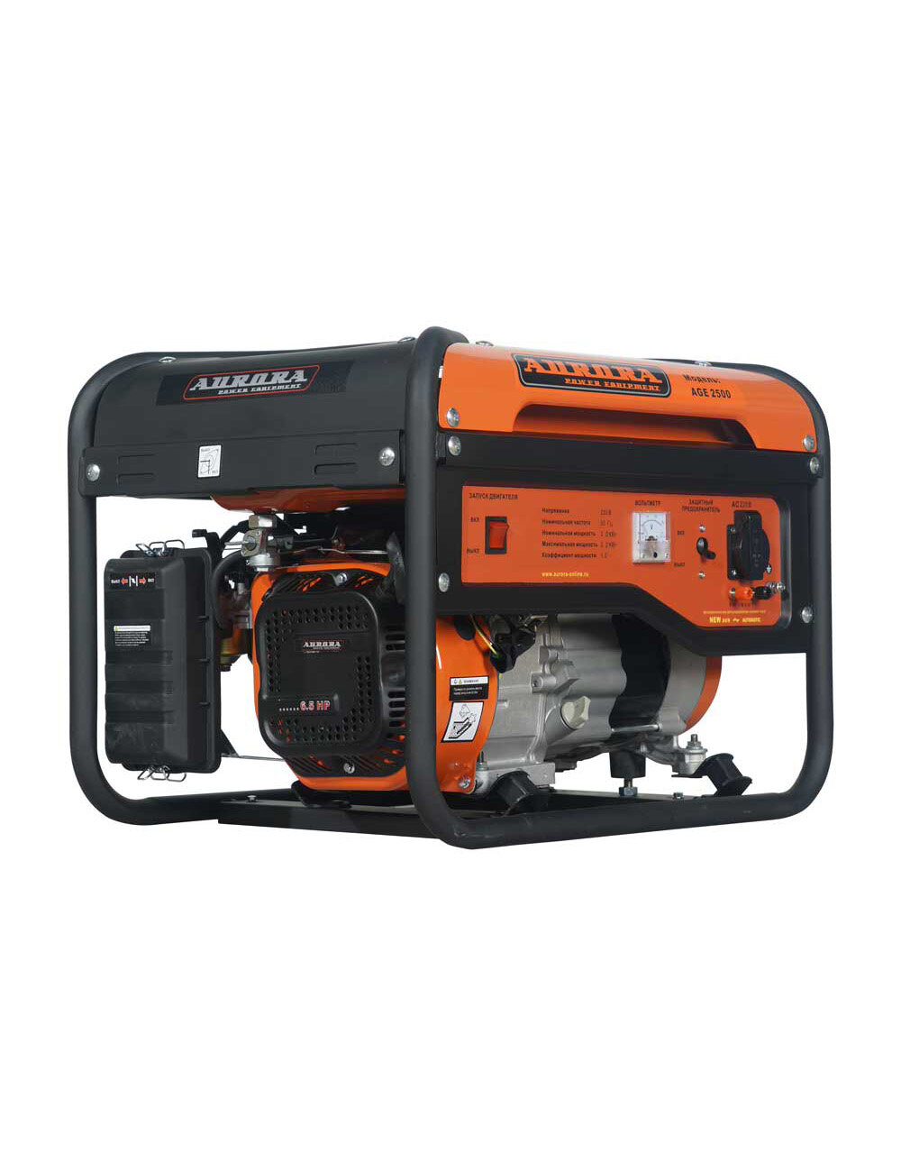 Генератор Aurora AGE 2500 (мах 2.2кВт, 220В, руч. пуск)