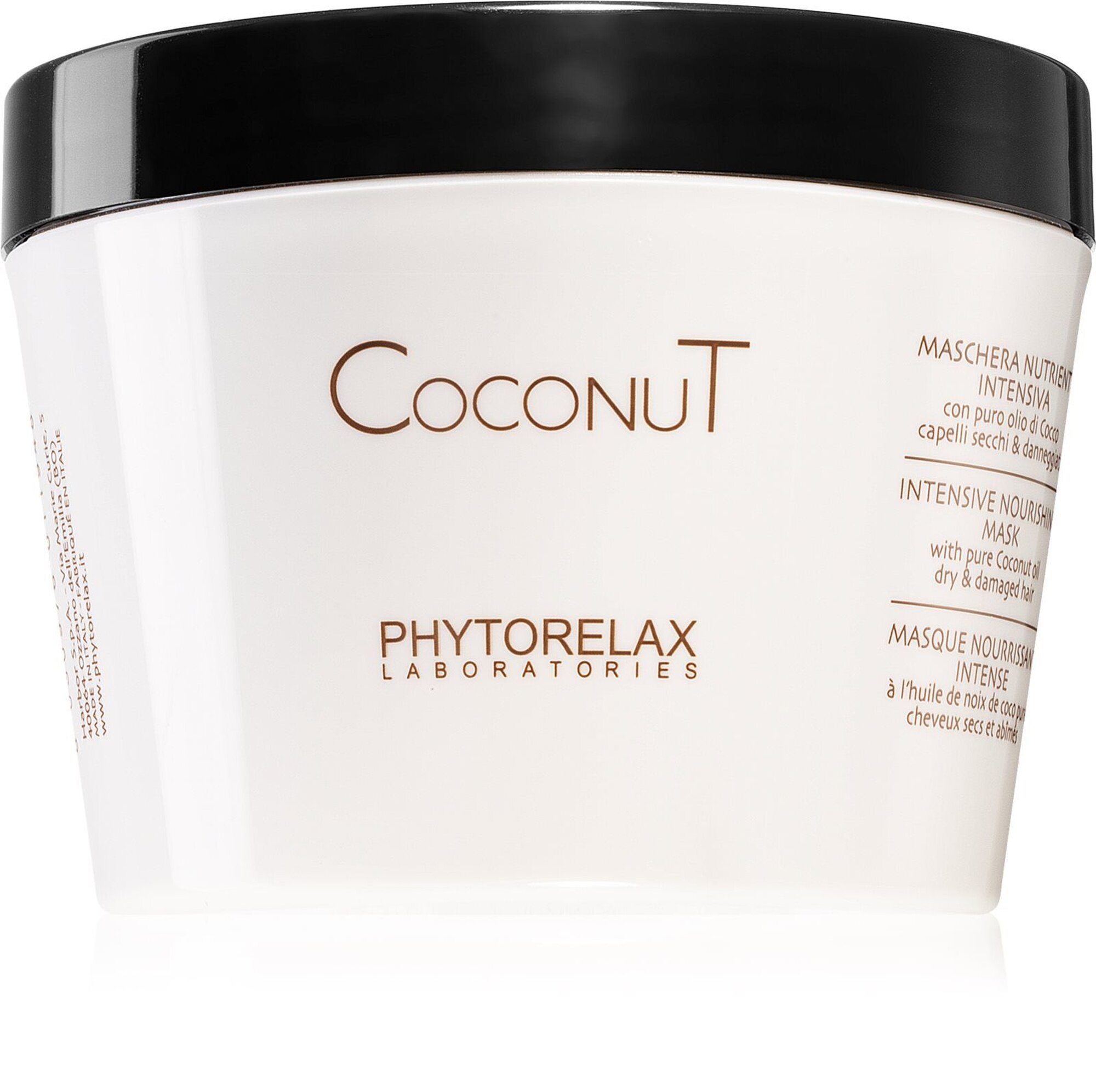 Увлажняющая маска для волос с кокосовым маслом. Phytorelax Laboratories Coconut 250 ml