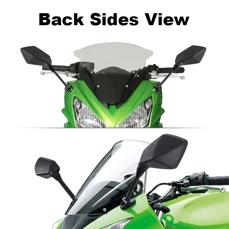 Боковые зеркала заднего вида мотоцикла, зеркало для Kawasaki NINJA 650R ER6F ER-6F 2009-2016 400R 2010-2014 NINJA 1000 Z1000SX 11-14