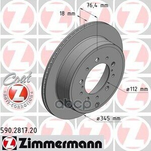 Тормозной диск Zimmermann арт. 590.2817.20