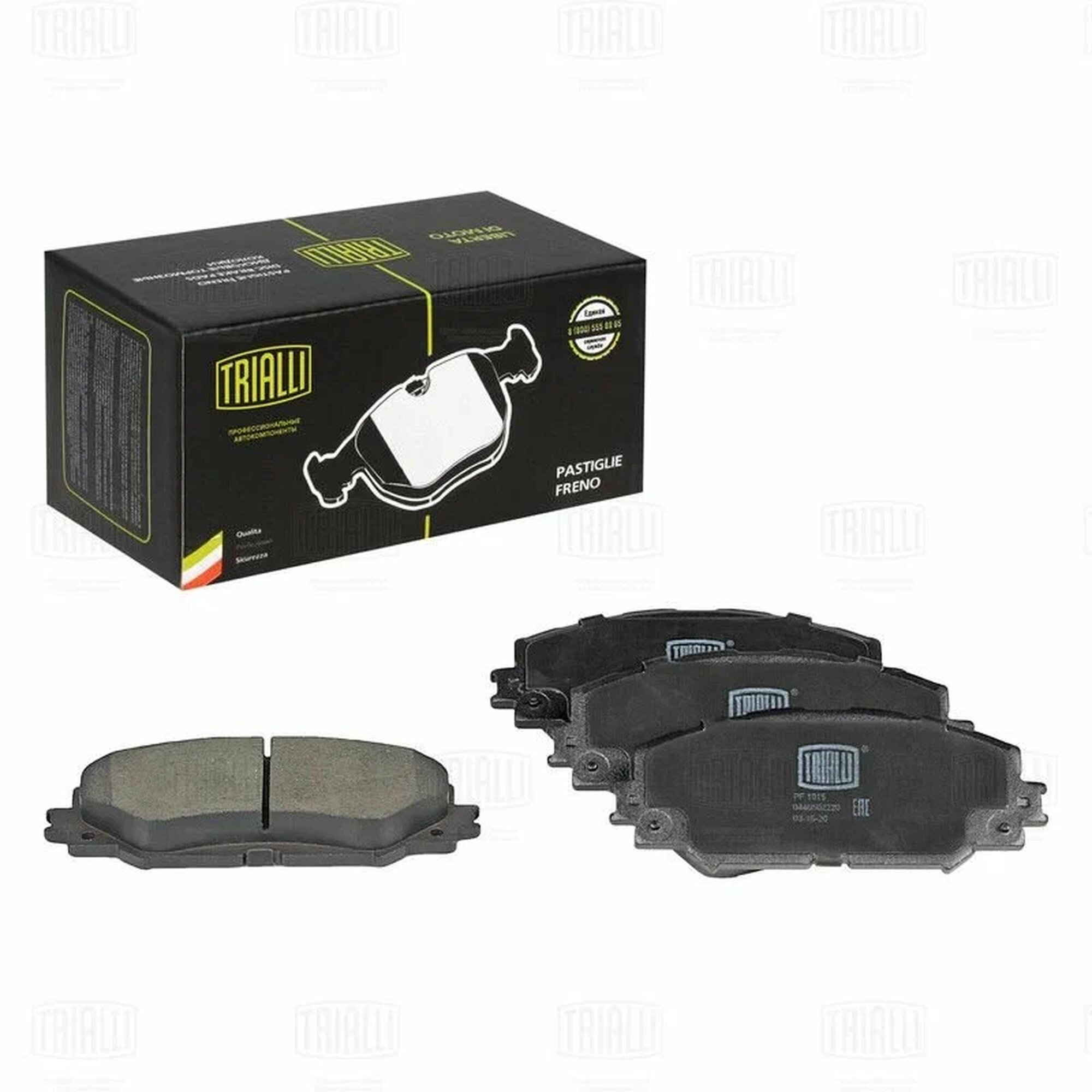 Колодки тормозные дисковые передние TRIALLI PF1915 для а/м SUBARU TREZIA, TOYOTA COROLLA/ALLION