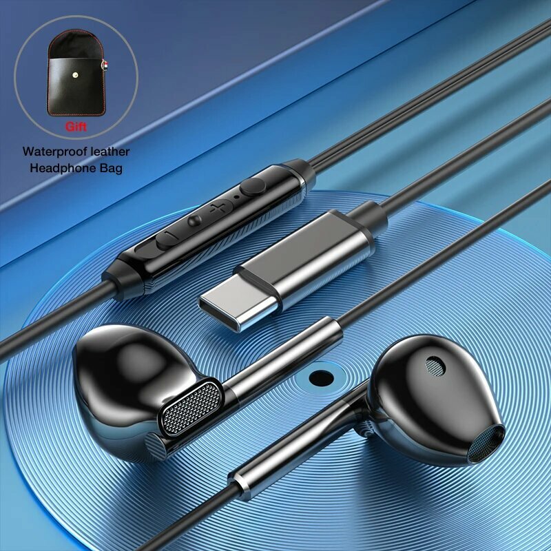 Проводные наушники EARDECO black type C