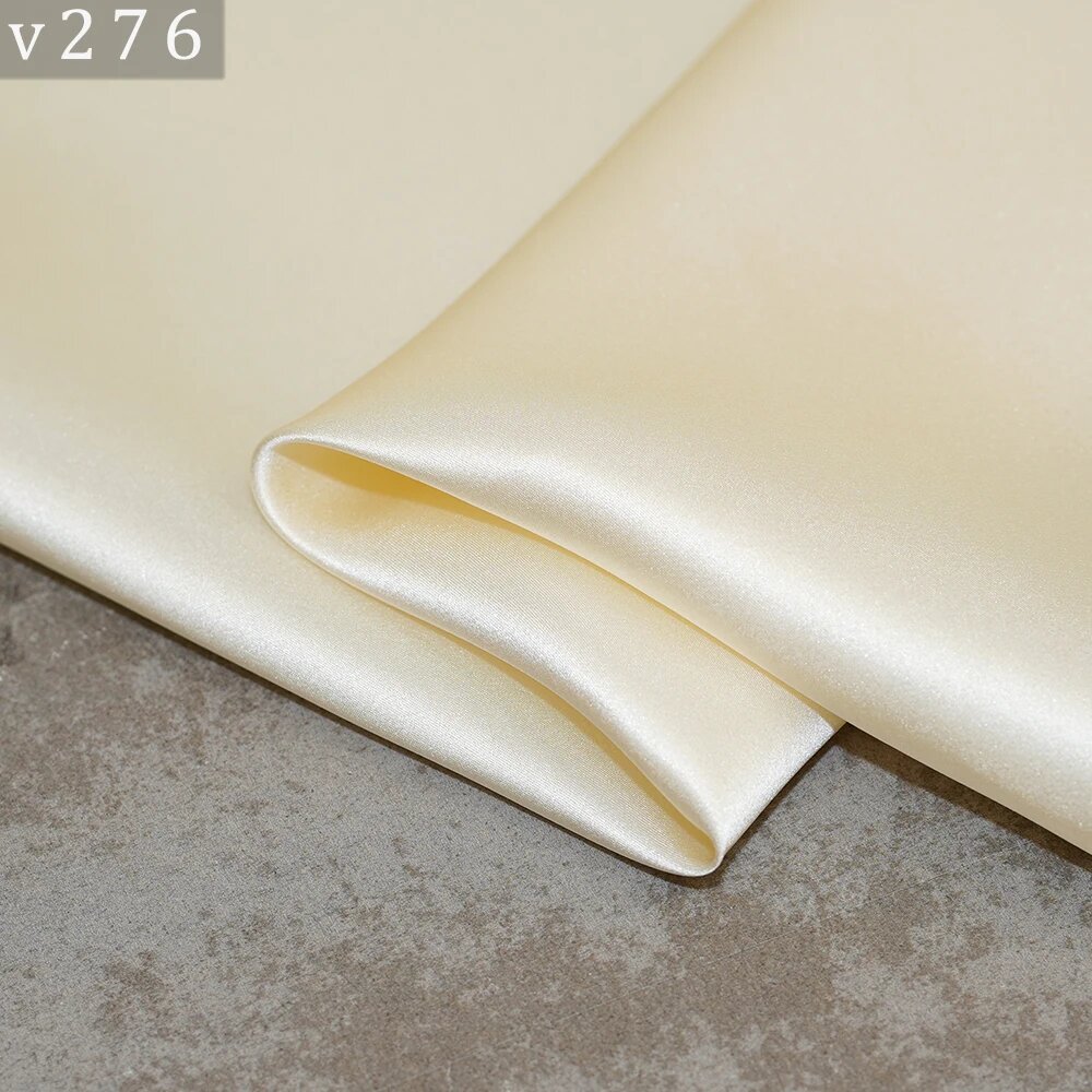 HYSK шелковая ткань Charmeuse 100% шелк Бежевый, 2m, v276