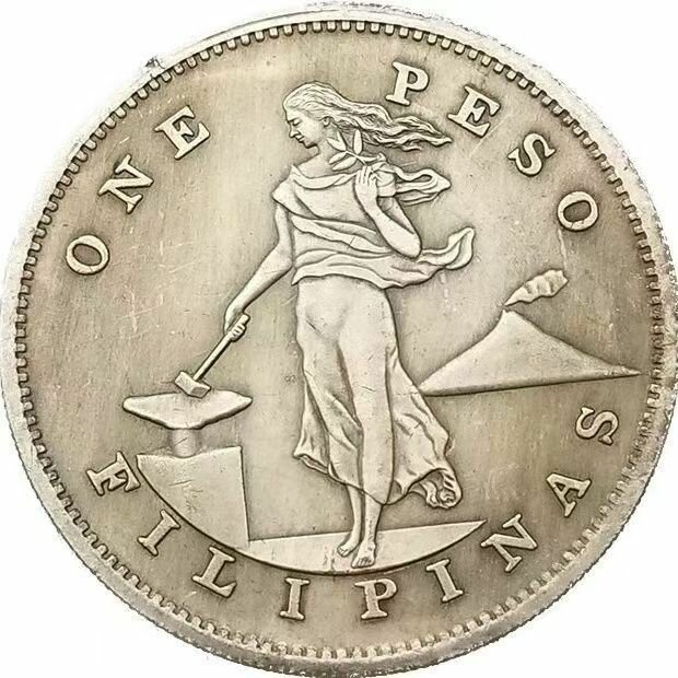 Памятная монета 1903 года Филиппины Богиня Нана 1peso