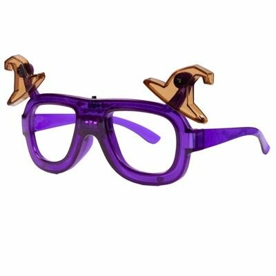 Очки карнавальные КНР Колпаки ведьмы, очки светящиеся