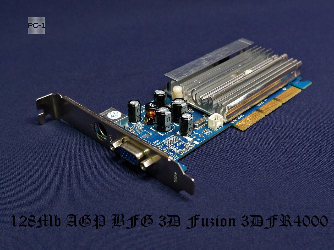 128MB Видеокарта AGP BFG 3D Fuzion 3DFR4000 GeForce MX4000 64-bit DDR AGP 4X/8X Video Card Пассивное охлаждение