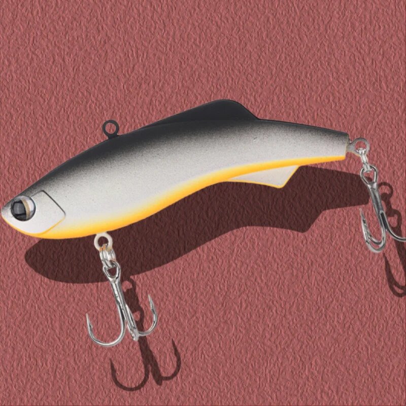 Ледовая приманка TSUYOKI Shiriten Vib, 93mm, Серый, D