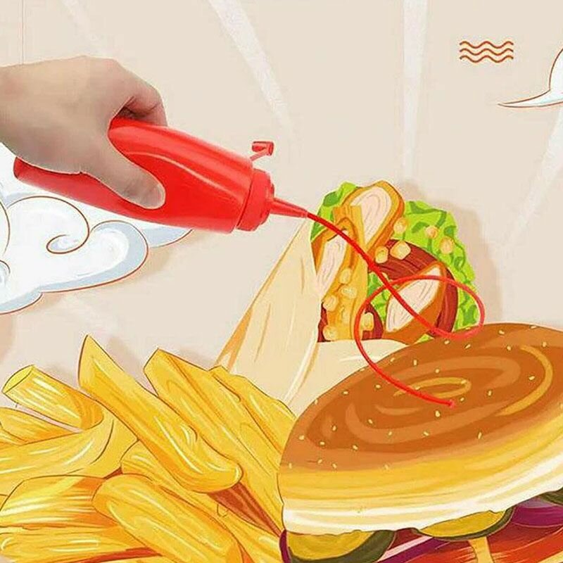 Фальшивый шприц с горчицей и бутылкой кетчупа, игрушка для розыгрыша (красный, желтый)