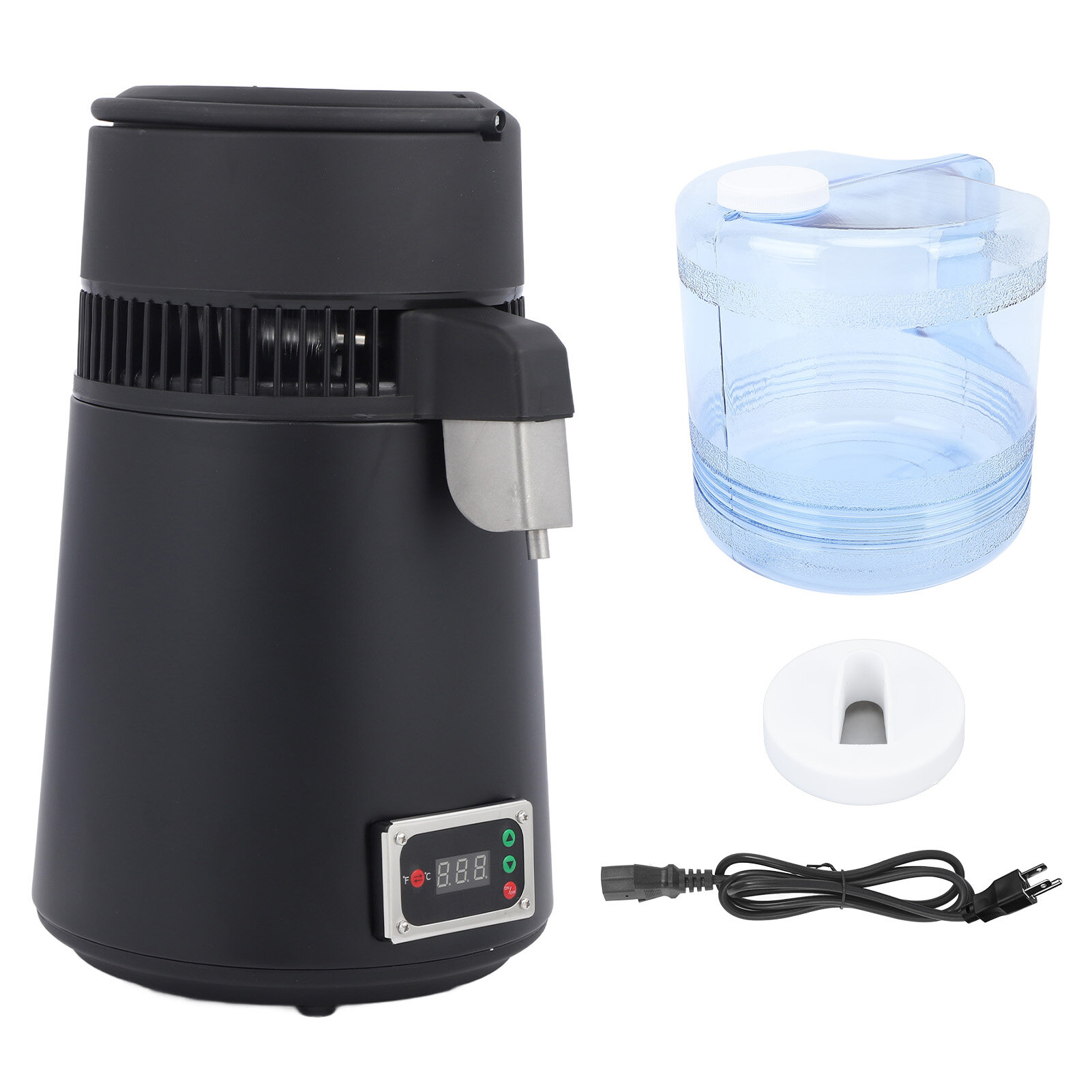 4L Настольный дистиллятор автоматический с одной кнопкой, синяя бутыль, для дома, стоматологии, лабо