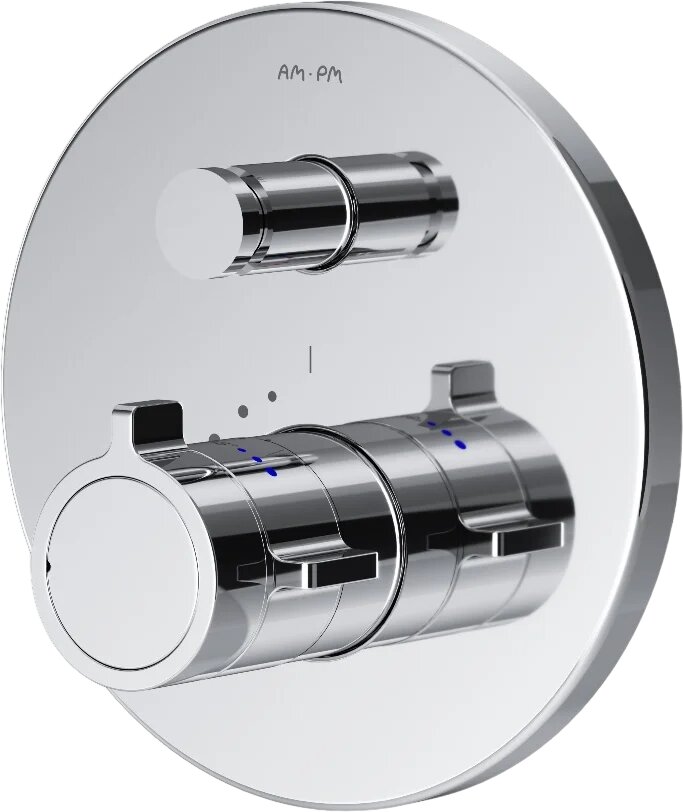 Термостатический смеситель встраиваемый AM.PM X-Joy F85A45600 С внутренней частью, латунный, настенный, хром, глянцевый