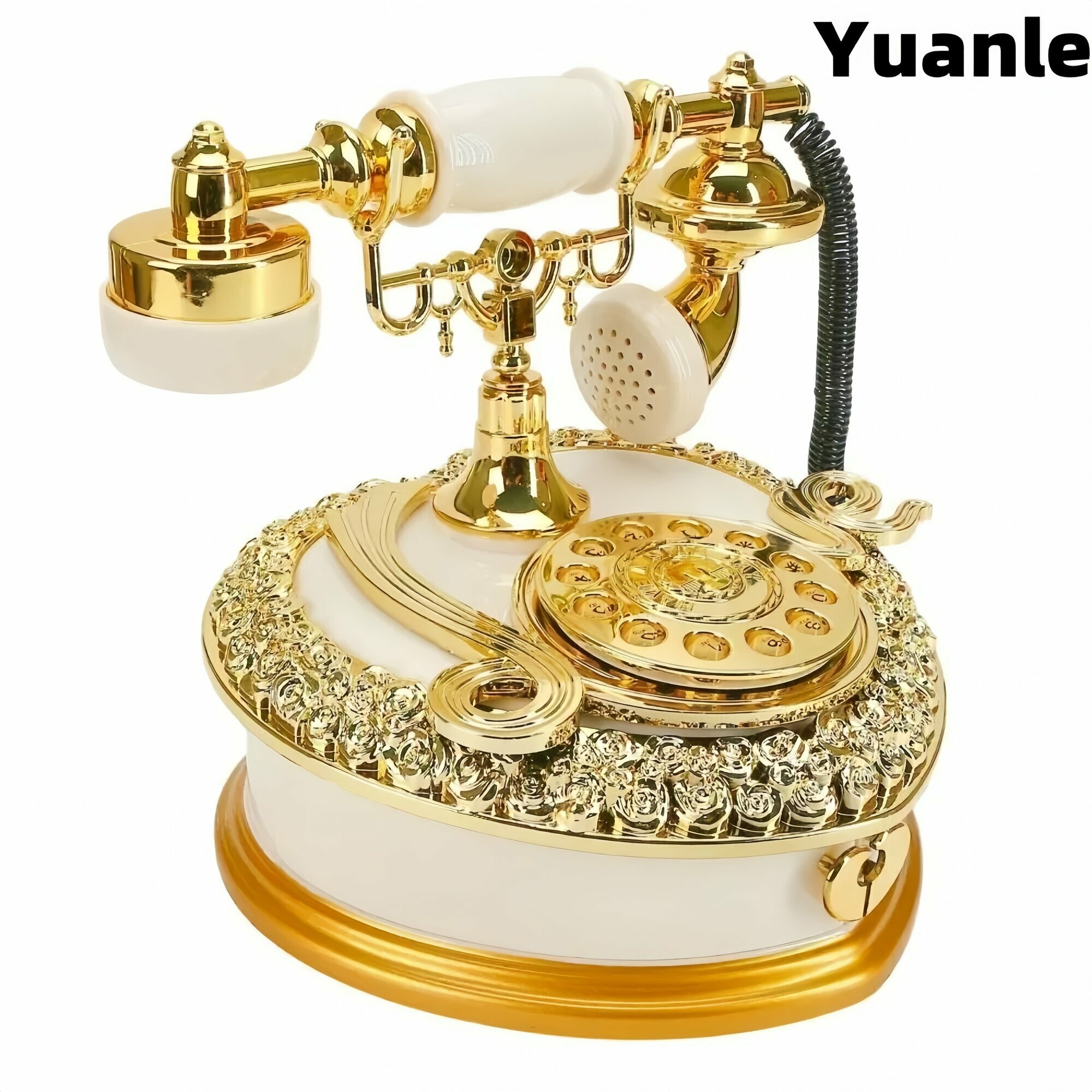 Старомодный телефон с креативным набором номера, музыкальная шкатулка, музыкальный ларец