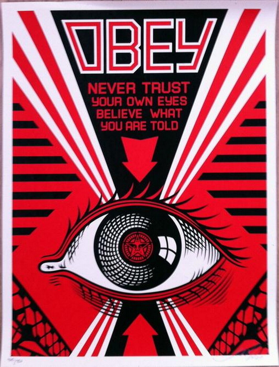 Плакат, постер Шепард Фэйри (Shepard Fairey) на бумаге, размер 21х30см