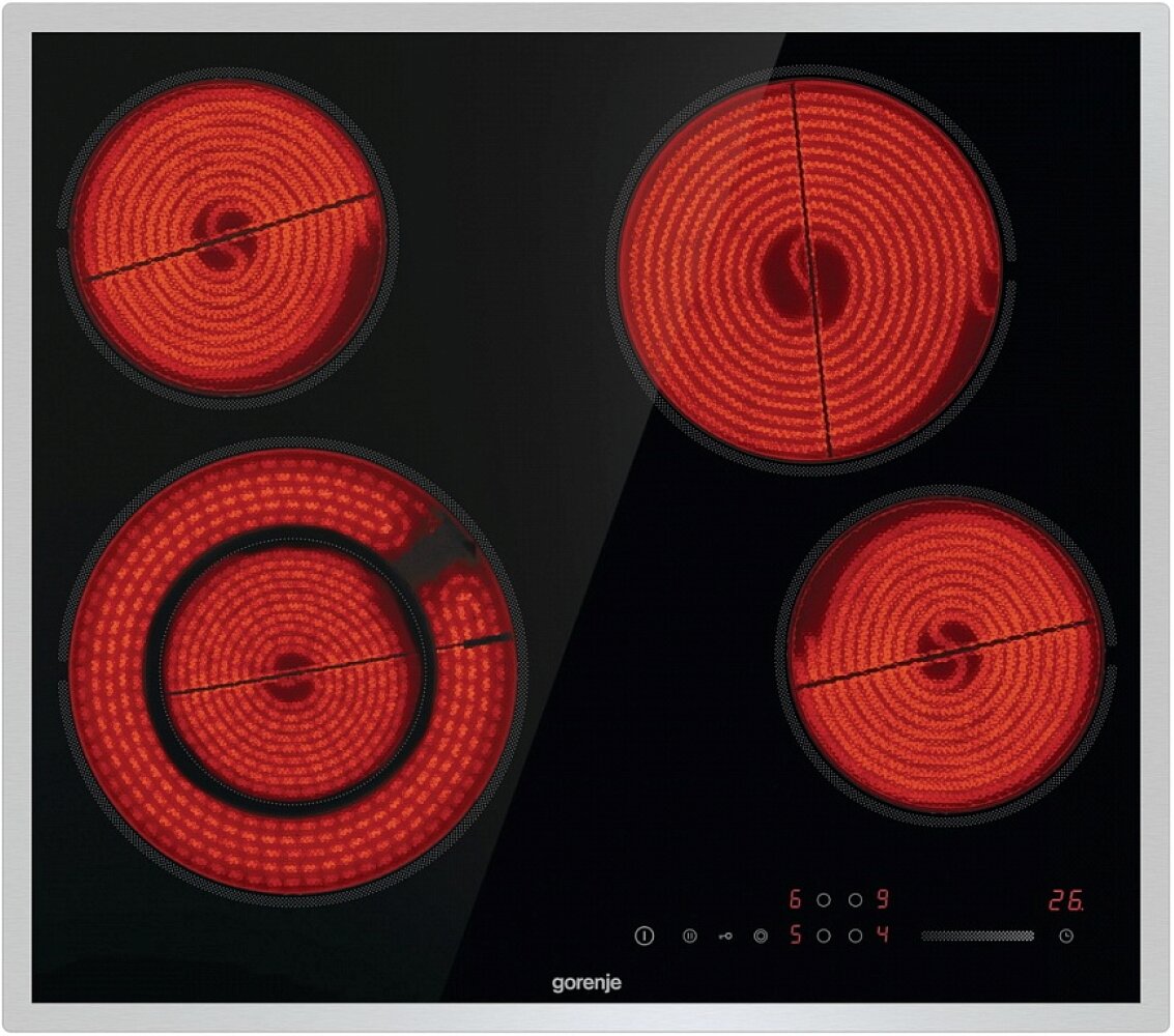 Варочная панель Gorenje ECS642BXE, независимая, стеклокерамика
