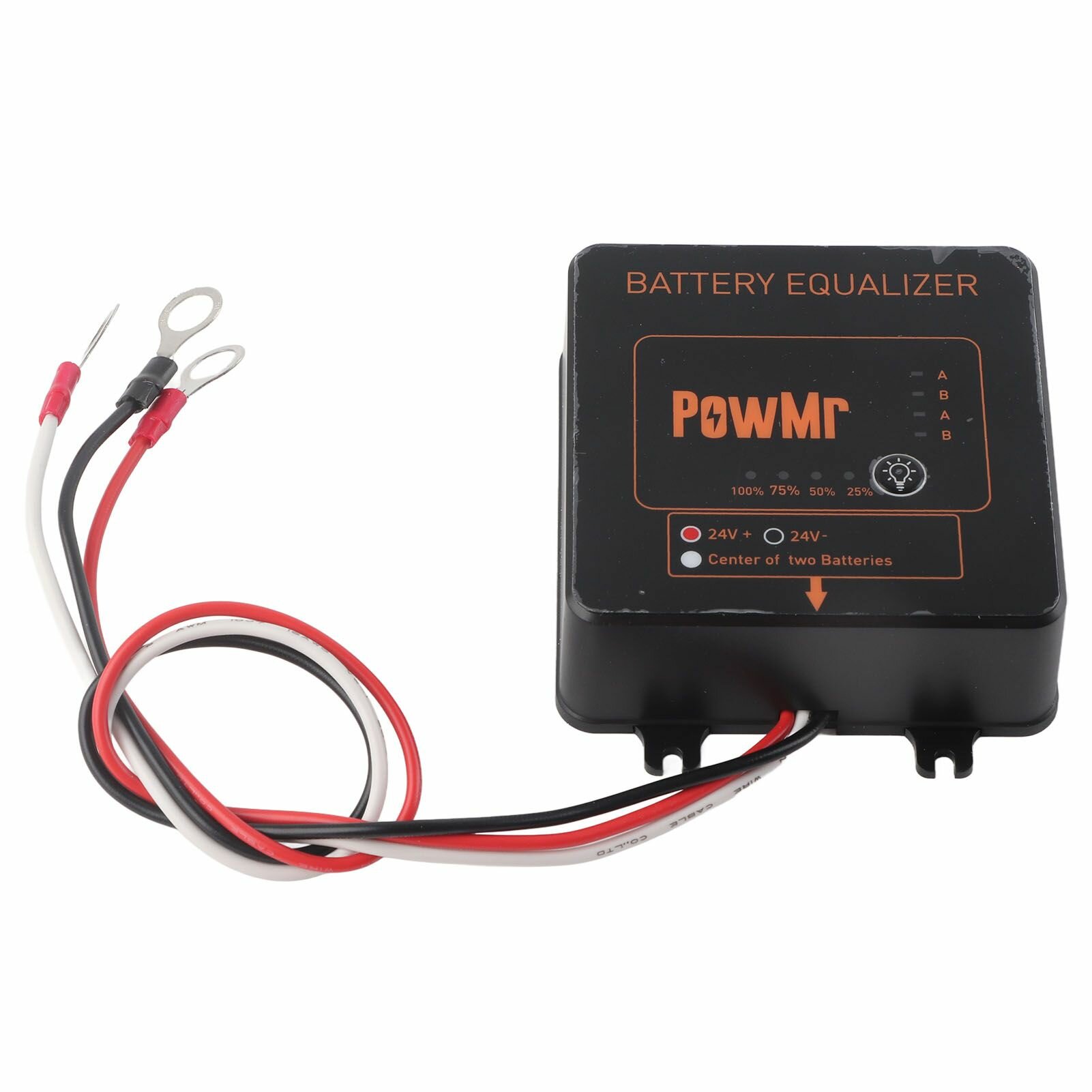 Балансировщик аккумуляторов 12 В, балансир для солнечной системы с защитой от обратного подключения, черный, двухканальный, для стабильности напряжения и срока службы аккумулятора