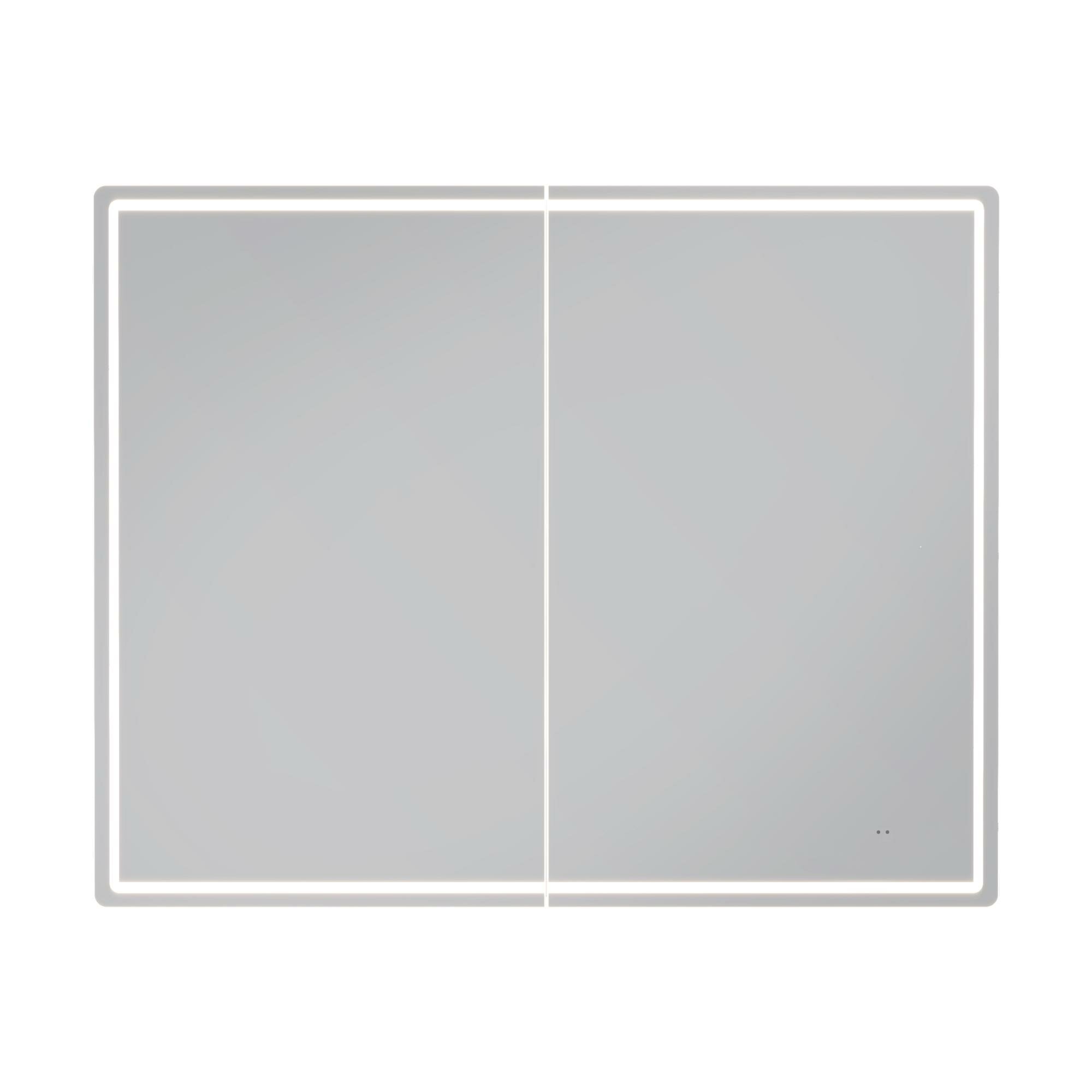 Зеркальный шкаф Vigo Geometry Classic 100 119 с подсветкой цвет Белый