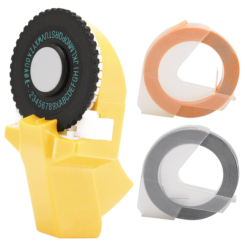 Мини -ручный производитель ленты декоративная цветная лента abs 3D лента 9 мм для Handbookyellow