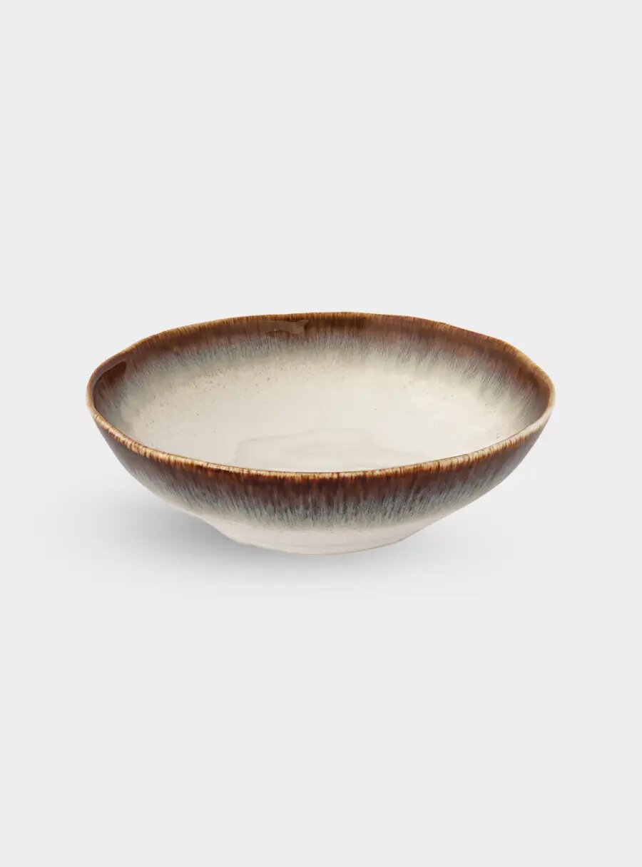 Тарелка суповая, 19 см, 0.7 л, коричневая, Nuances