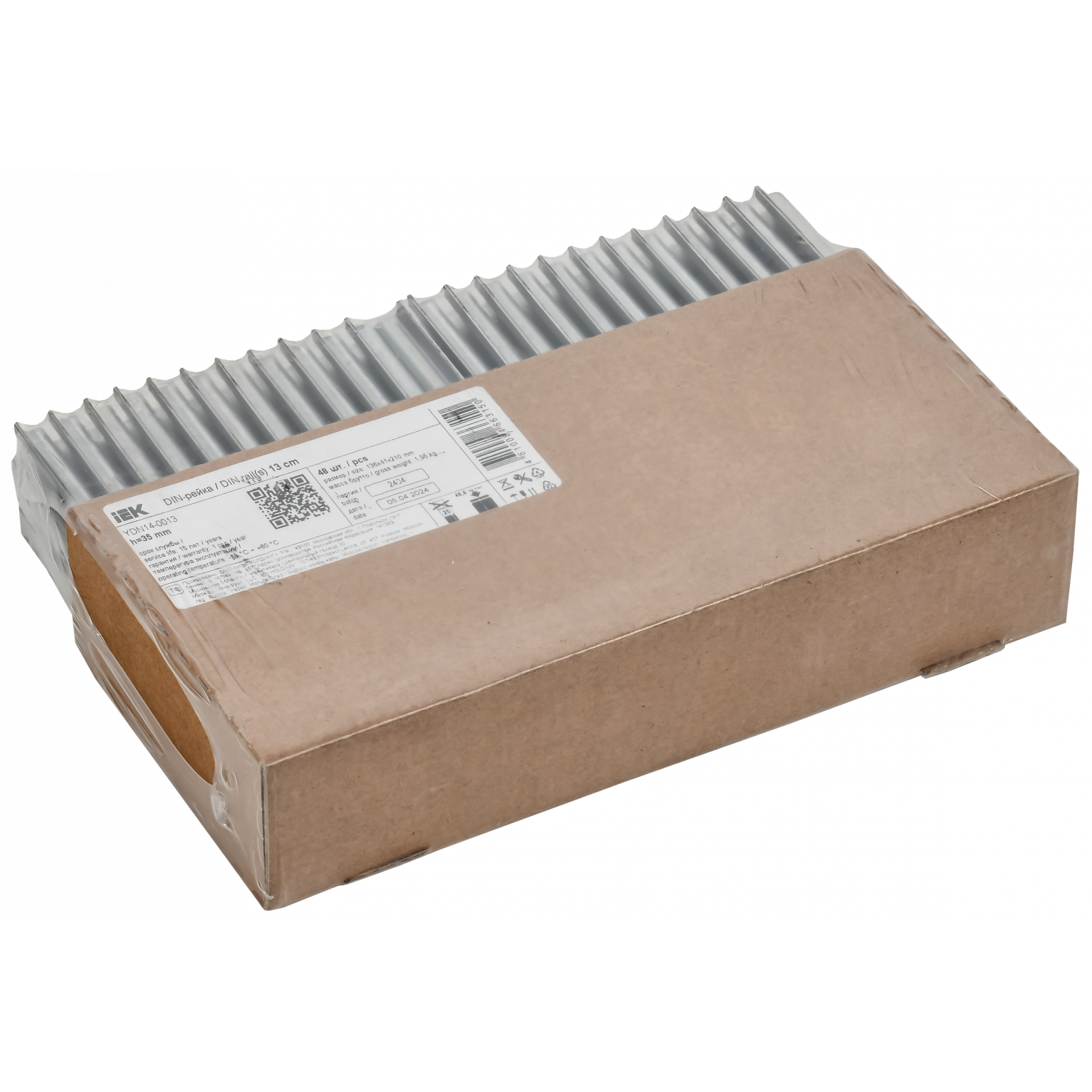 TEKFOR DIN-рейка (13см) оцинкованная 1мм, IEK YDN14-0013 (48 шт.)