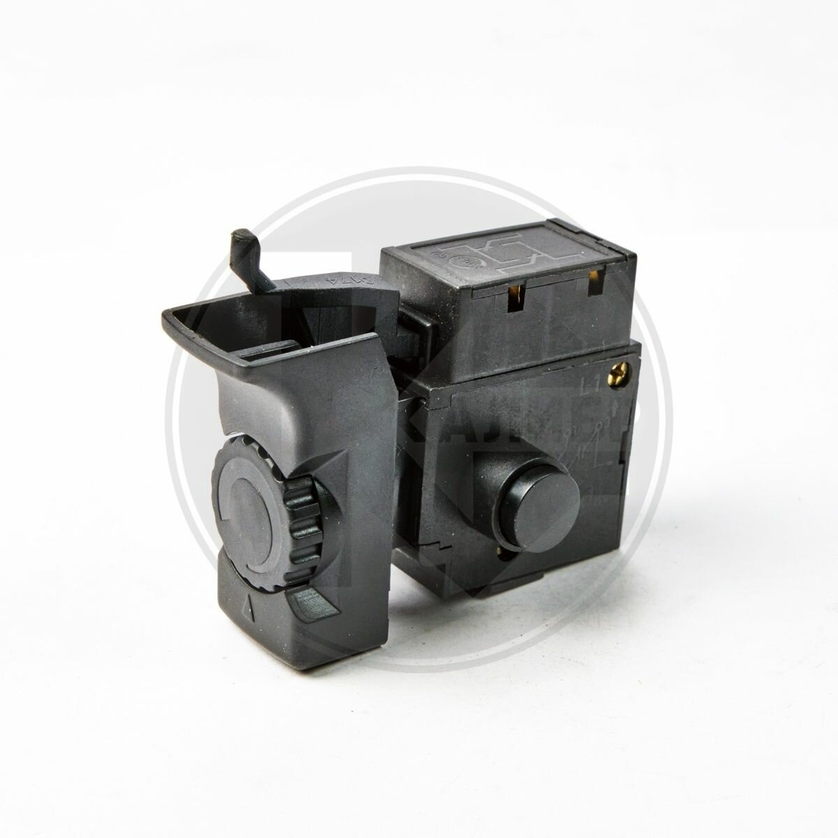 Выключатель FA2-6/1BEK (6A) (с фиксацией, регулятор оборотов, реверс узкий, короткий) для дрели