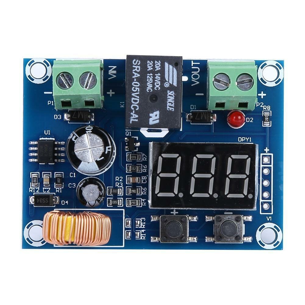 XH-M609 12-36 В цифровой дисплей DC модуль защиты от низкого напряжения батареи