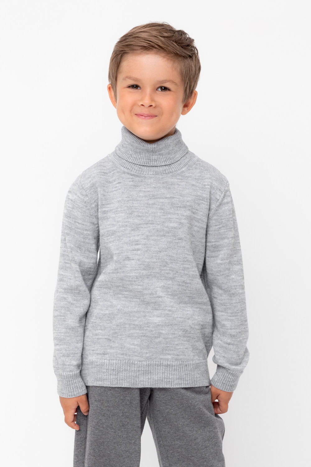 Джемпер КВ 30148/24ш/св.серый меланж