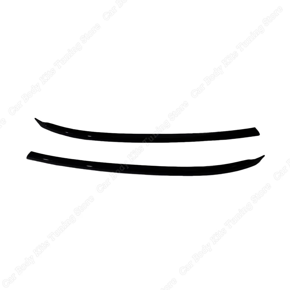 2 шт, глянцевые черные молдинговые полоски для передних фар, накладка на веки для Volkswagen Tiguan MK2 R Line 2017 2018 2019 2020 2021