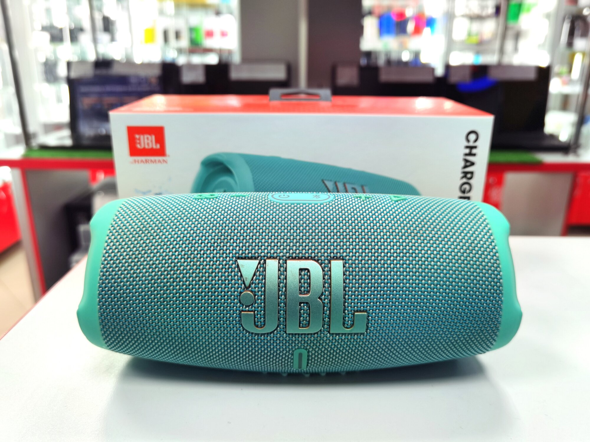 Портативная акустика JBL Charge 5, Global, колонка, 40 Вт, Teal (бирюзовый)