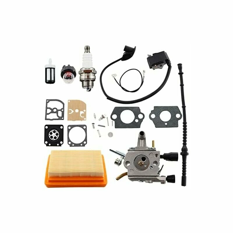 Карбюратор с карбюраторным фильтром Карбюраторный фильтр Воздушный фильтр для Stihl FS120 FS200 FS202 FS250 FS300 FS350 Tondeuse Weedeater Débroussailleuse 41341410300