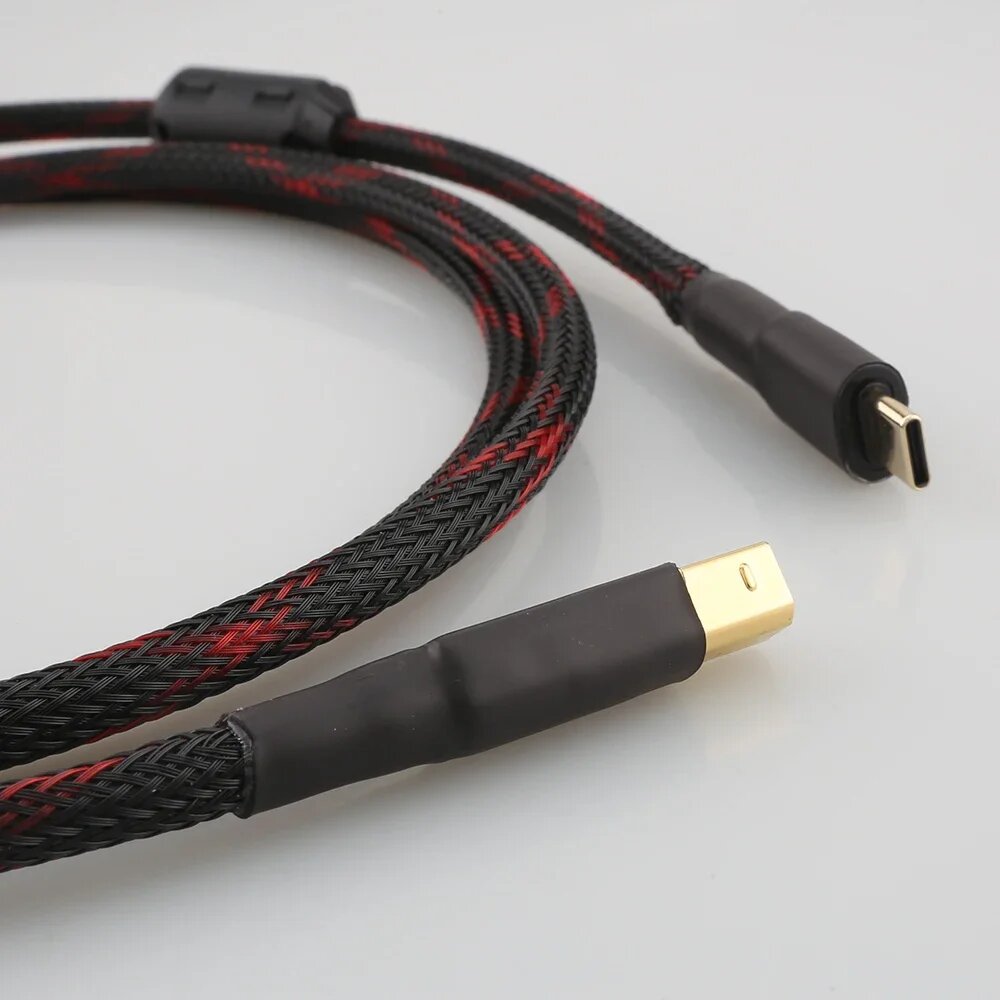 Audiocrast USB Type C To B аудио кабель 5N DAC 1M 3.28ft