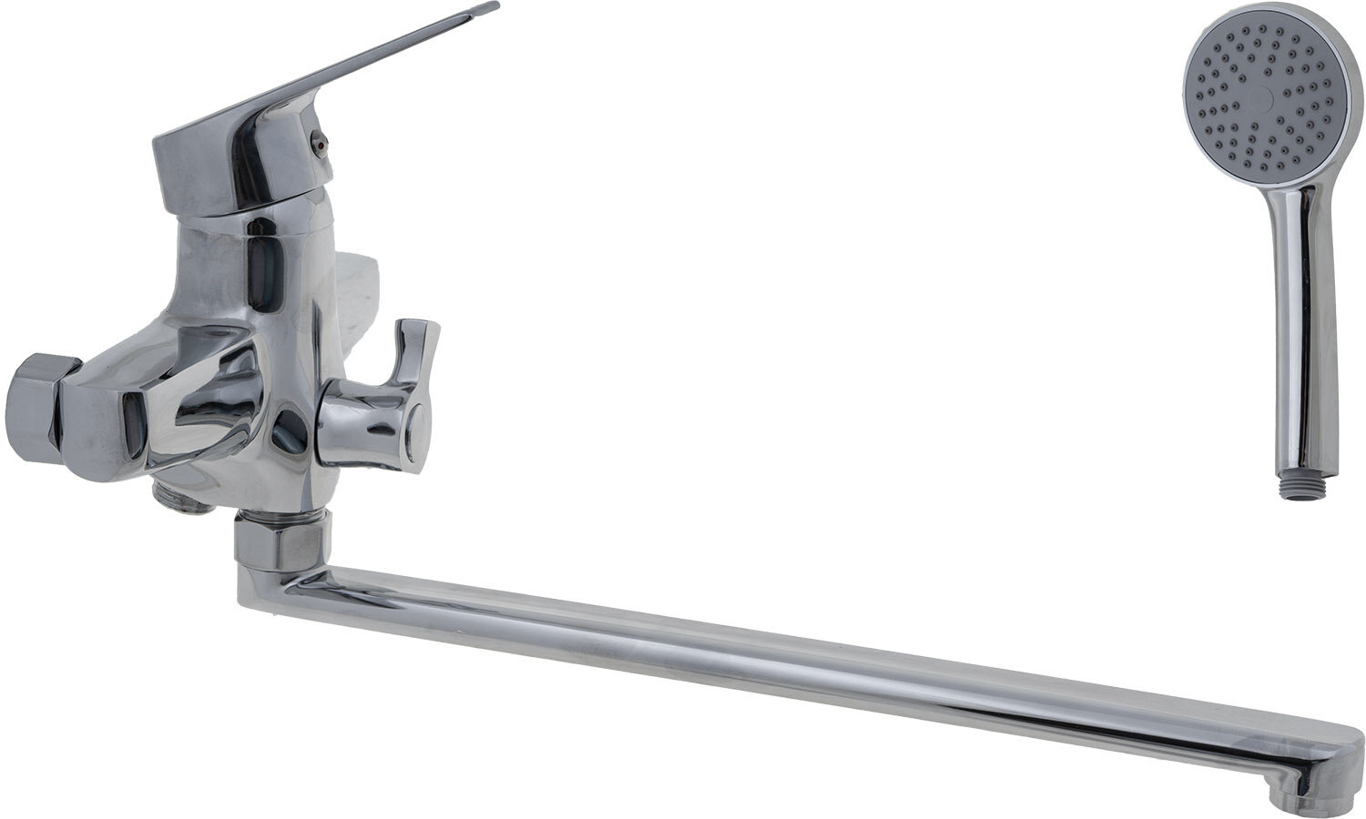 Смеситель для ванны Lemen LB 2288, с аэратором, хром, 40-картридж цинк