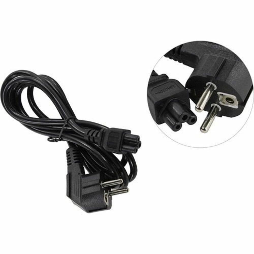 EXEGATE кабели ES281010RUS Кабель питания ноутбуков Special PC5 - 1,8S Евровилка Schuko - >С5 3 - pin 0.75mm2, ССА, черный, 1.8м.