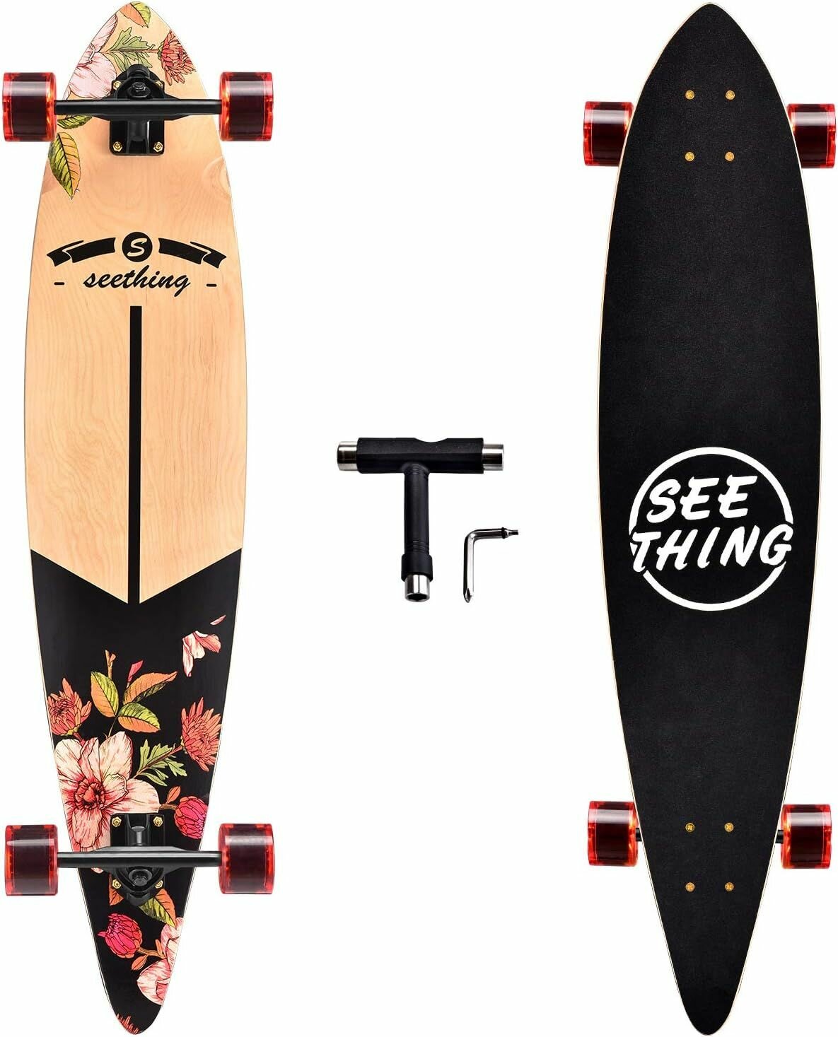 Спортивные и развлекательные самокаты с нагрузкой до 50 кг, детский лонгборд, 42 дюйма -enj