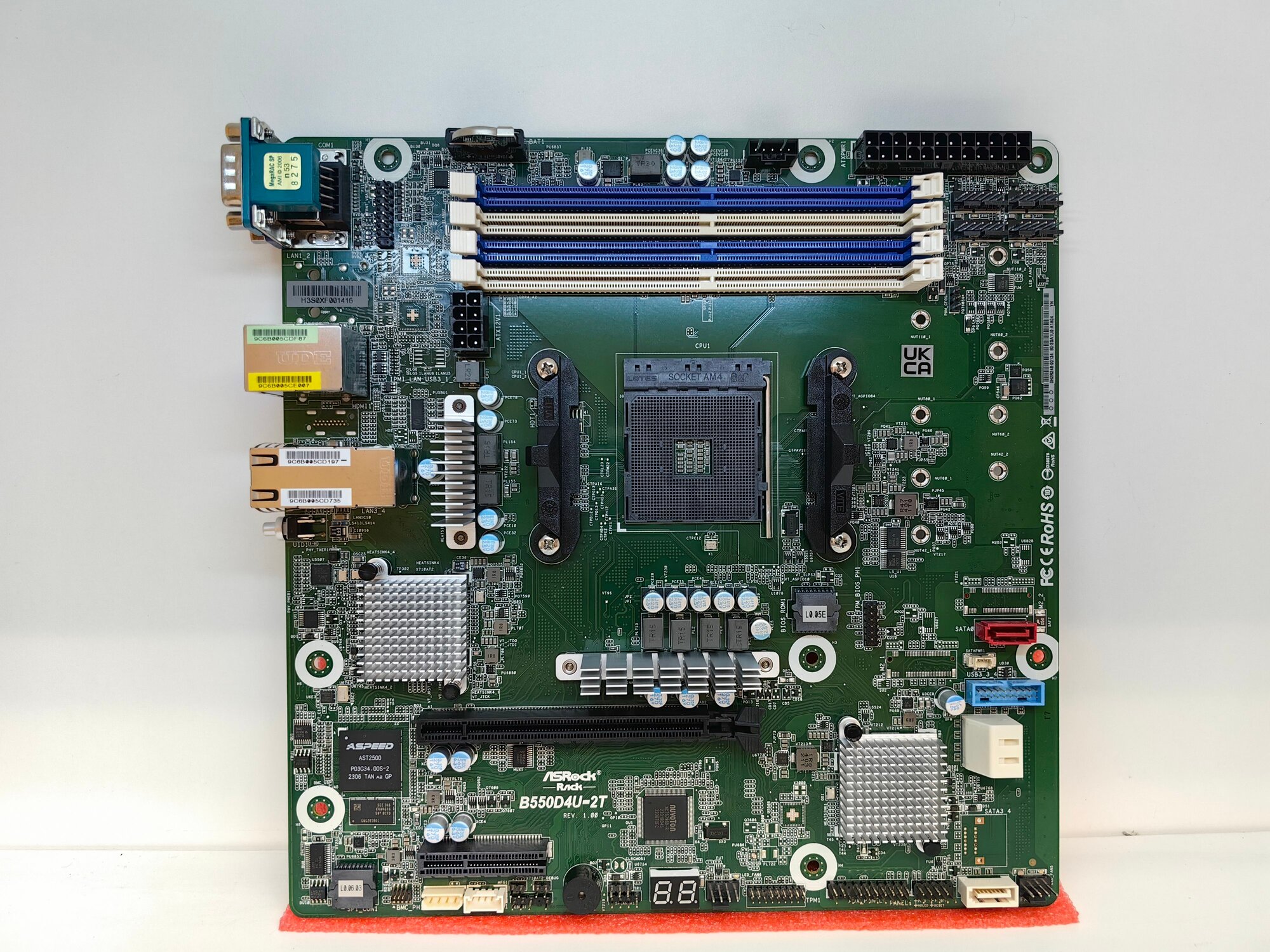 Серверная материнская плата AsRock Rack B550D4U-2T, IPMI, 10Gb LAN